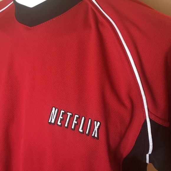 bishop | Shirts | Netflix Black Red Mens Shirt Netflix Embroidered ...